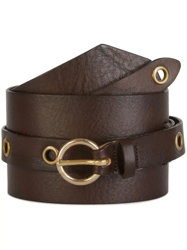 ANDREA D'AMICO Leather Belt - Brown