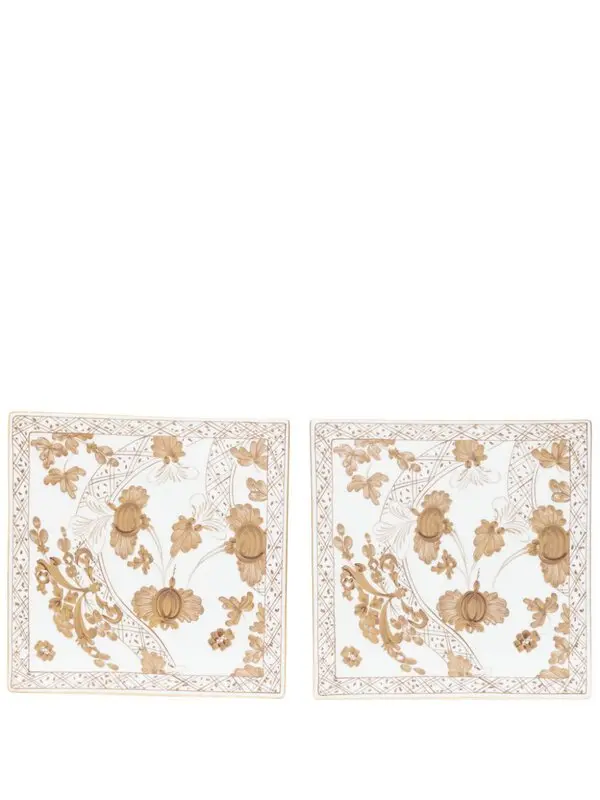 GINORI 1735 Iris-motif Placemats - White