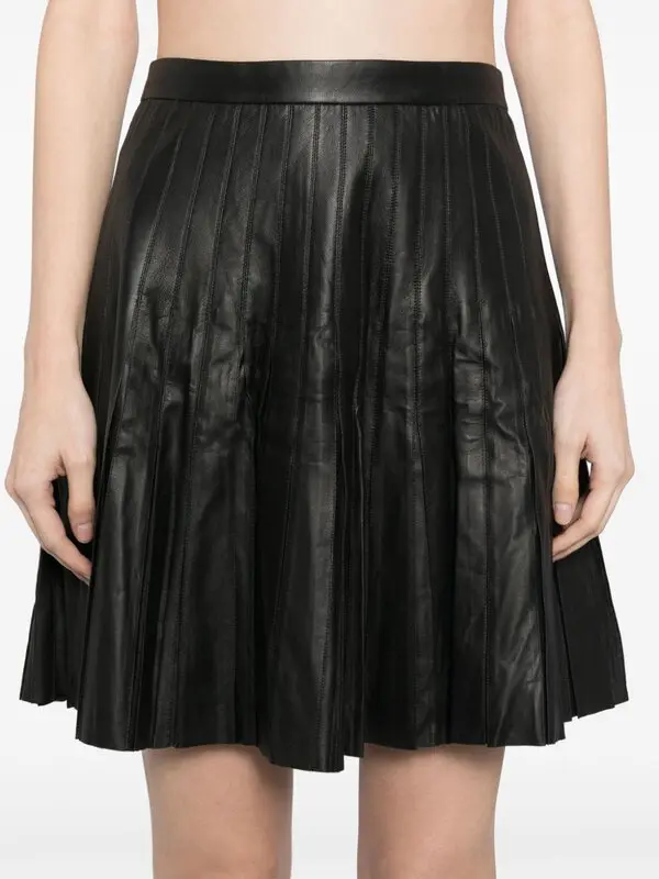 YVES SALOMON Pleated Mini Skirt