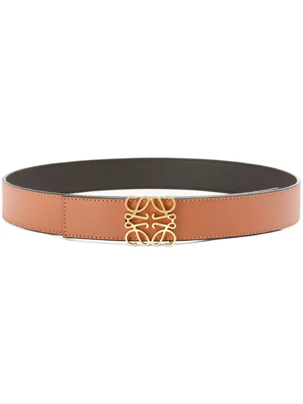 Loewe Reversible Anagram Belt - Brown