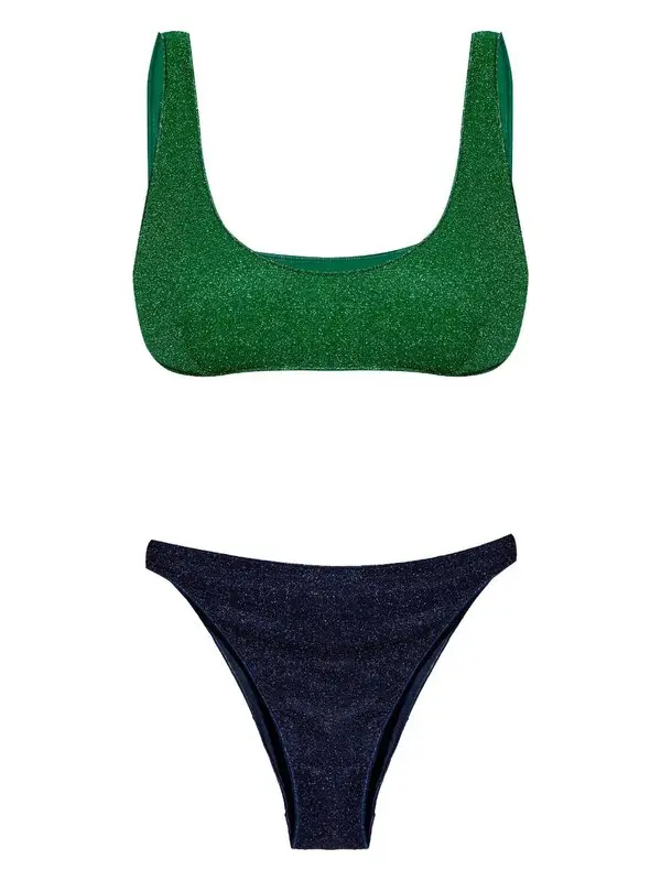 Oseree Lurex Bikini - Green