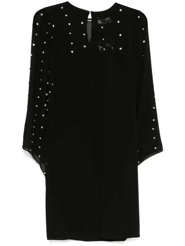 NISSA Crystal-embellished Mini Dress