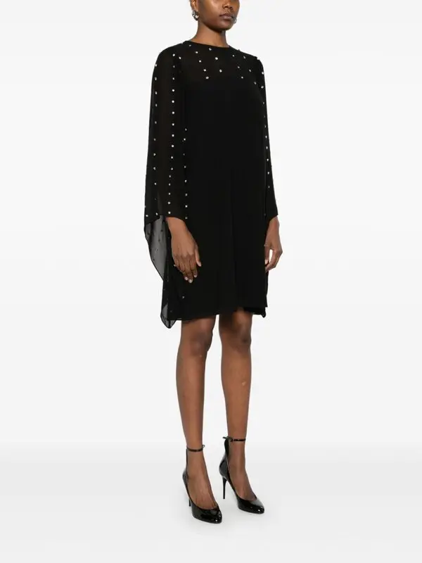 NISSA Crystal-embellished Mini Dress