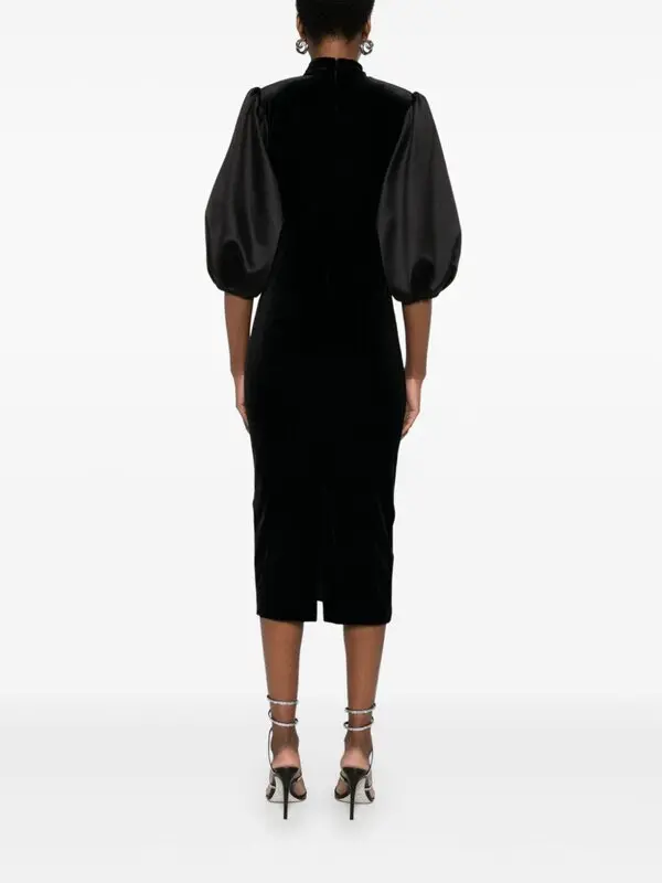 NISSA Velvet Midi Dress