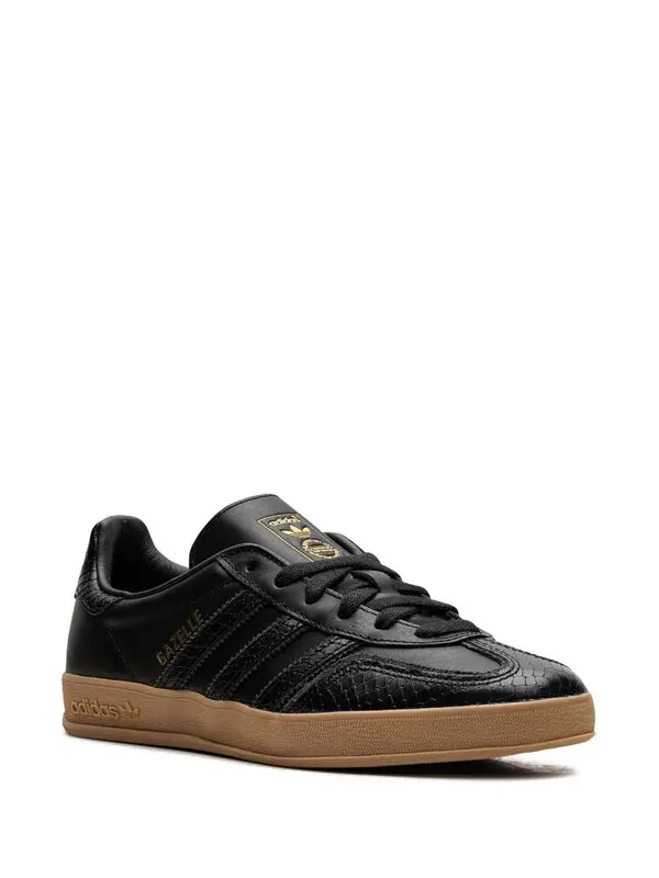 Adidas Gazelle Indoor Core Snakeskin Sneakers - Black
