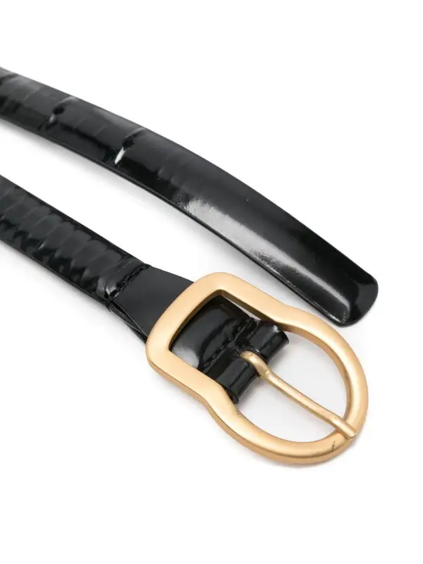 Dorothee Schumacher Patent Leather Belt - Black