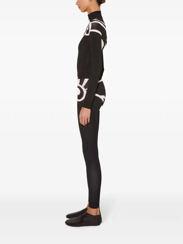 Emilio Pucci Marmo-jacquard Performance Leggings