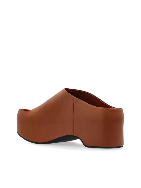 Marni Leather Mules - Brown