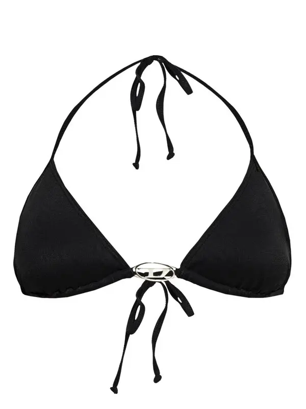 DIESEL Oval D Bikini Top - Black
