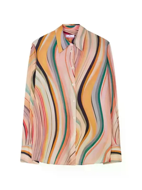 Paul Smith Swirl-print Shirt - Orange