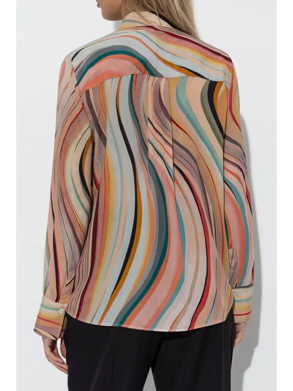 Paul Smith Swirl-print Shirt - Orange