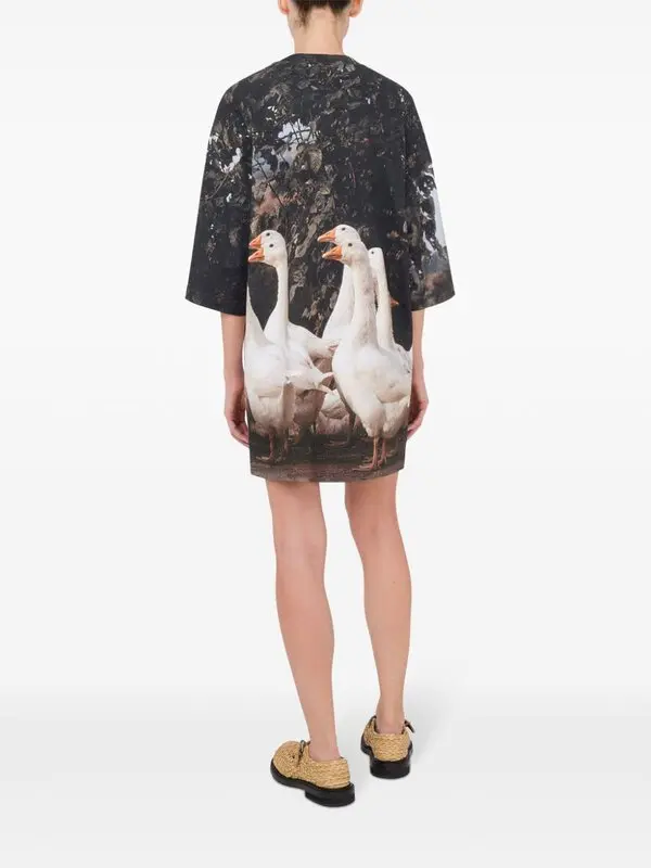Moschino Goose-motif Mini Dress