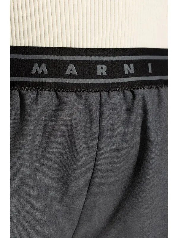 Marni Pleated Thigh-length Shorts