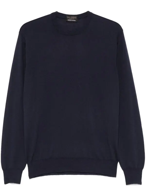 DELL'OGLIO Fine-knit Sweater - Blue