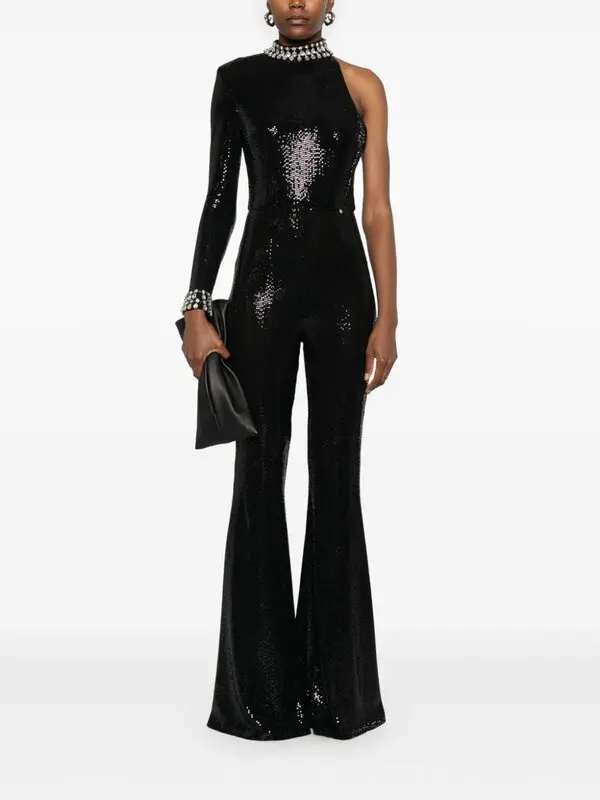 NISSA Sequined Flared Jumpsuit