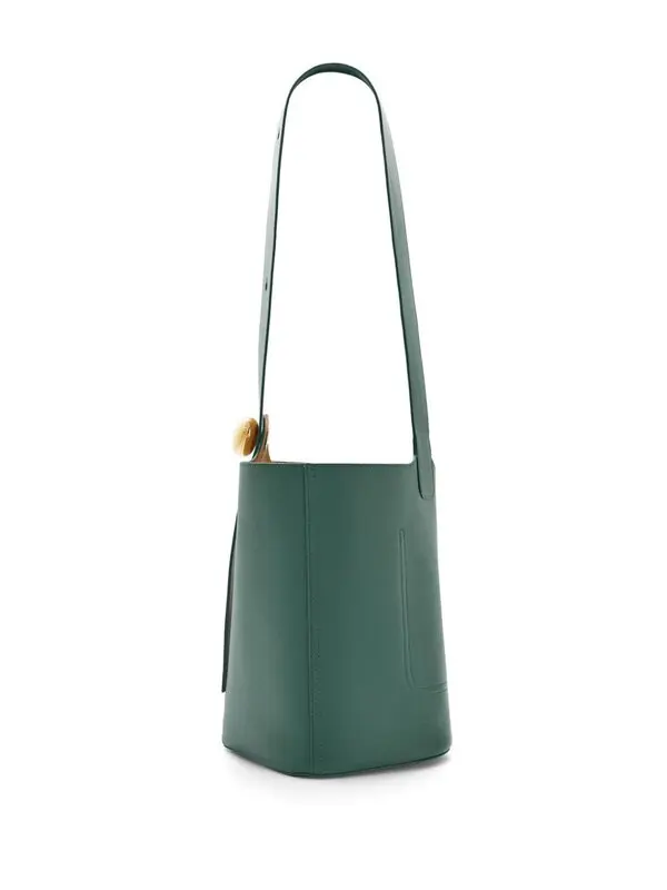Loewe Medium Pebble Bucket Bag - Green