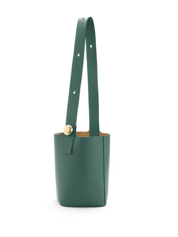 Loewe Medium Pebble Bucket Bag - Green