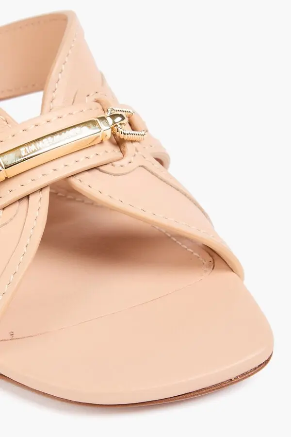 Zimmermann Embellished Leather Mules