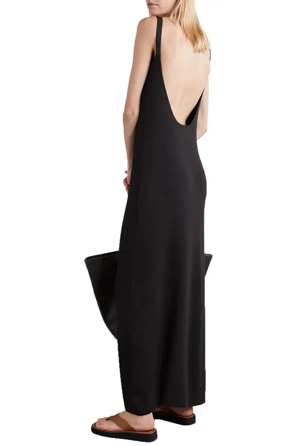 Matteau Open-back Stretch-knit Maxi Dress