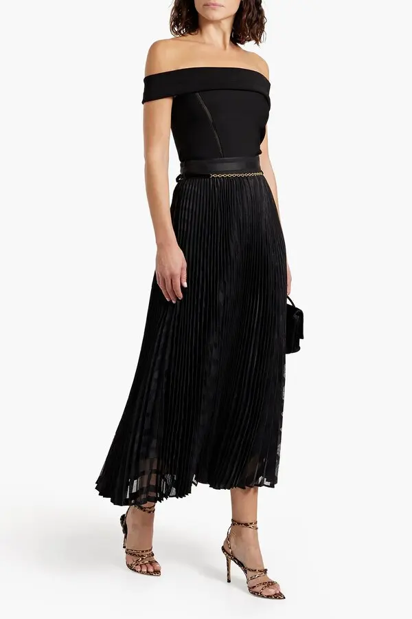 Zimmermann Off-the-shoulder Stretch-knit Top