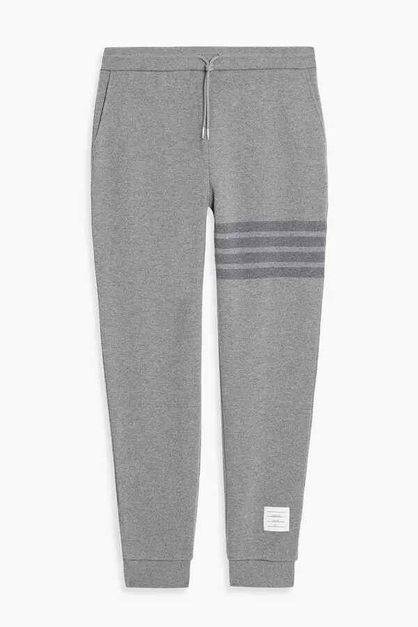 Thom Browne Striped Wool Sweatpants - Gray