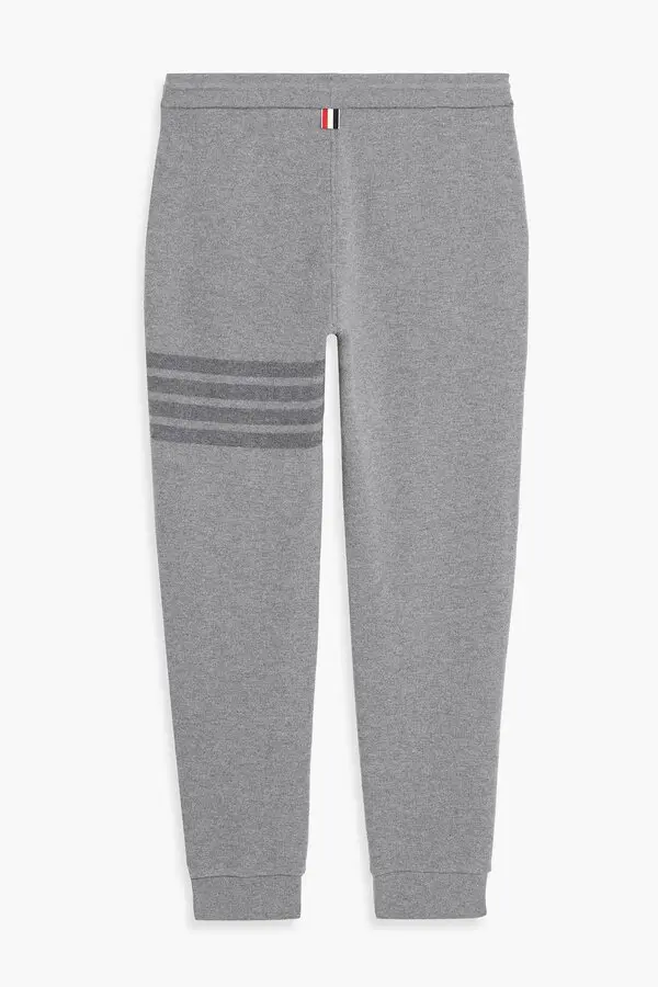 Thom Browne Striped Wool Sweatpants - Gray
