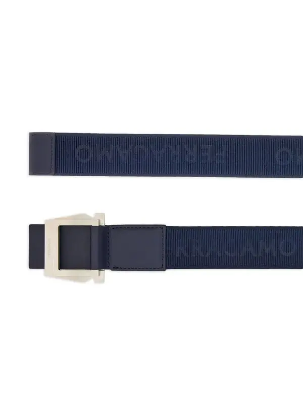 FERRAGAMO Logo Engraved Buckle Belt