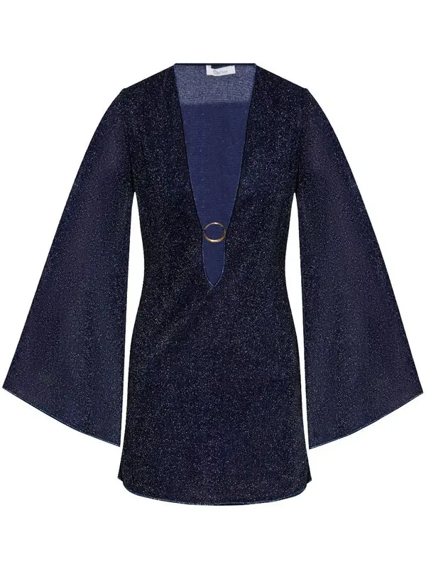 Oseree Lurex Mini Dress