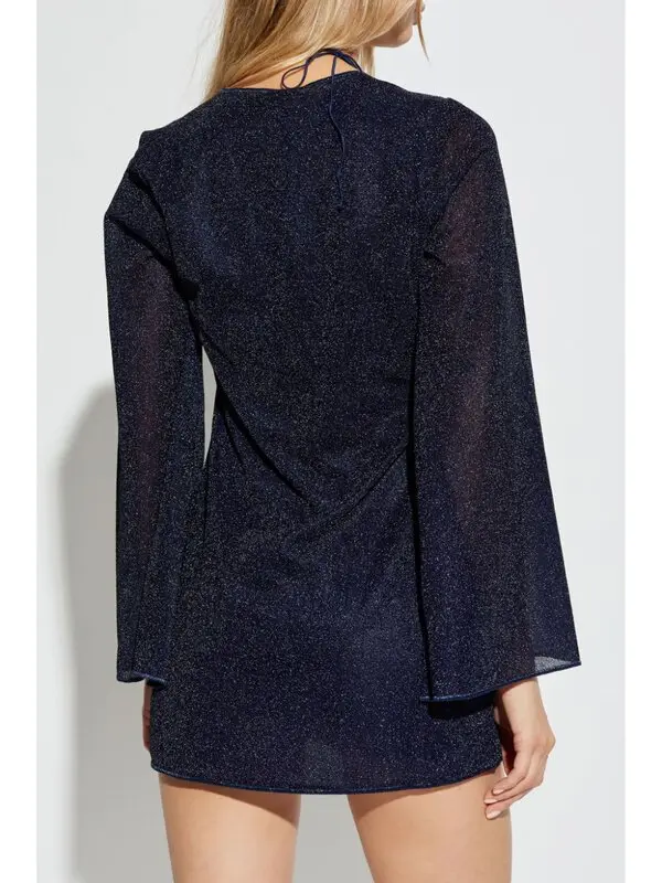 Oseree Lurex Mini Dress