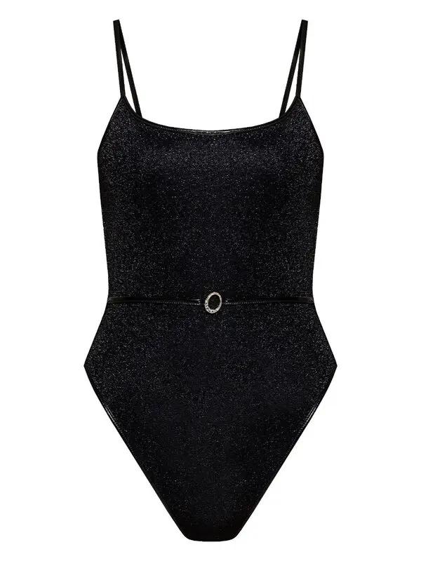 Oseree Lurex Swimsuit - Black