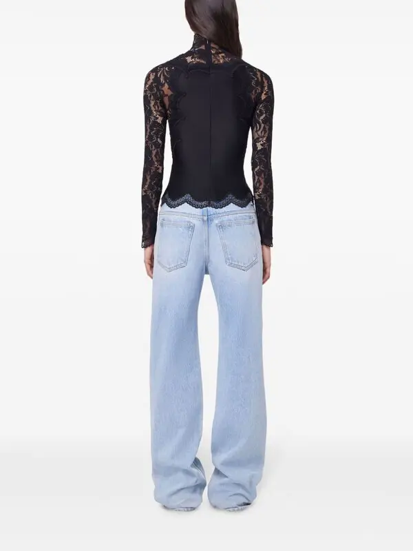 Rabanne Long-sleeve Lace Top