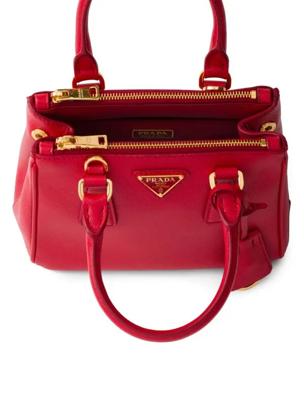 Prada Galleria Leather Mini Bag - Red