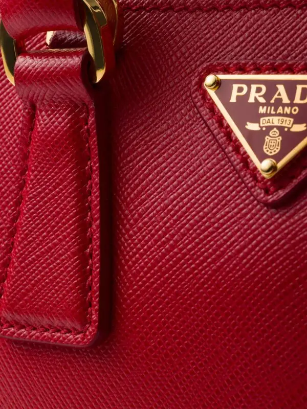 Prada Galleria Leather Mini Bag - Red