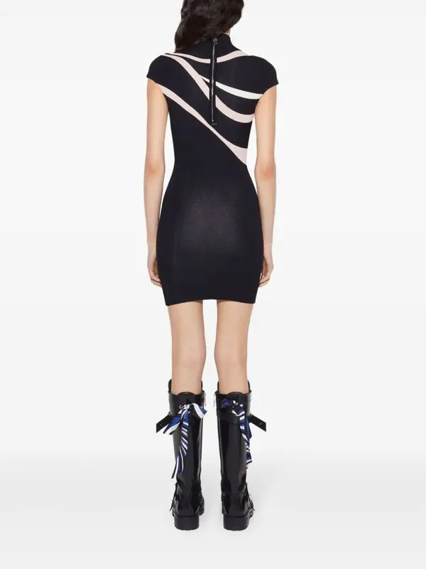 Emilio Pucci Marmo-jacquard Mini Dress