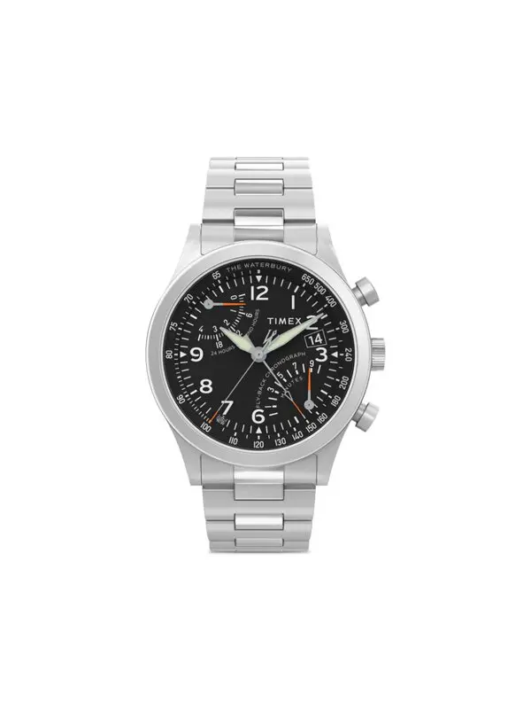 Timex Waterbury Traditional Fly Back Chronograph 43mm - Black
