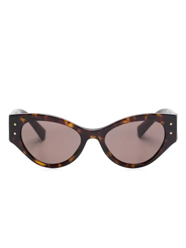 Dolce & Gabbana Oval-frame Sunglasses - Brown