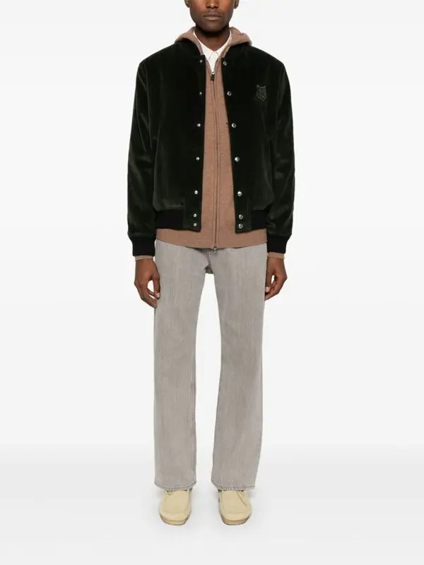 Maison Kitsuné Corduroy Teddy Bomber Jacket