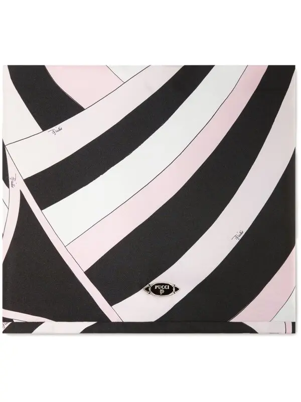Emilio Pucci Iride-print Silk Scarf - Pink