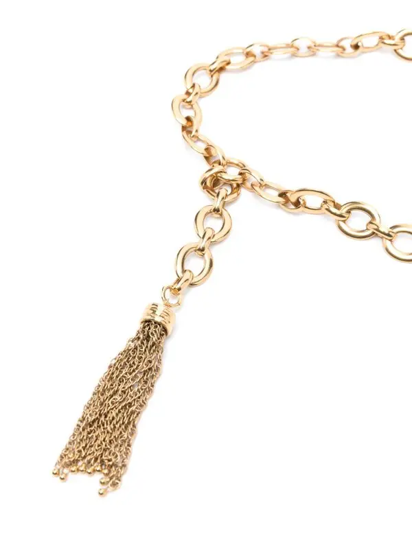 Chloé Pompom Chain Belt - Gold
