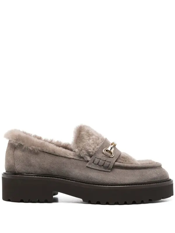DOUCAL'S Horsebit-detail Loafers - Grey