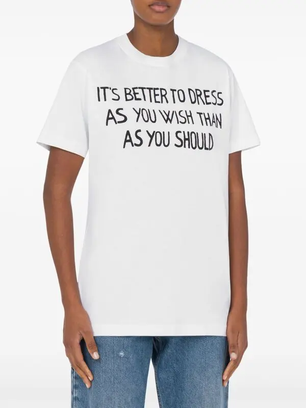 Moschino Slogan-print T-shirt