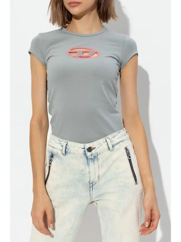 Diesel® T-Angie T-Shirt In Grey - 49% Off | Editorialist