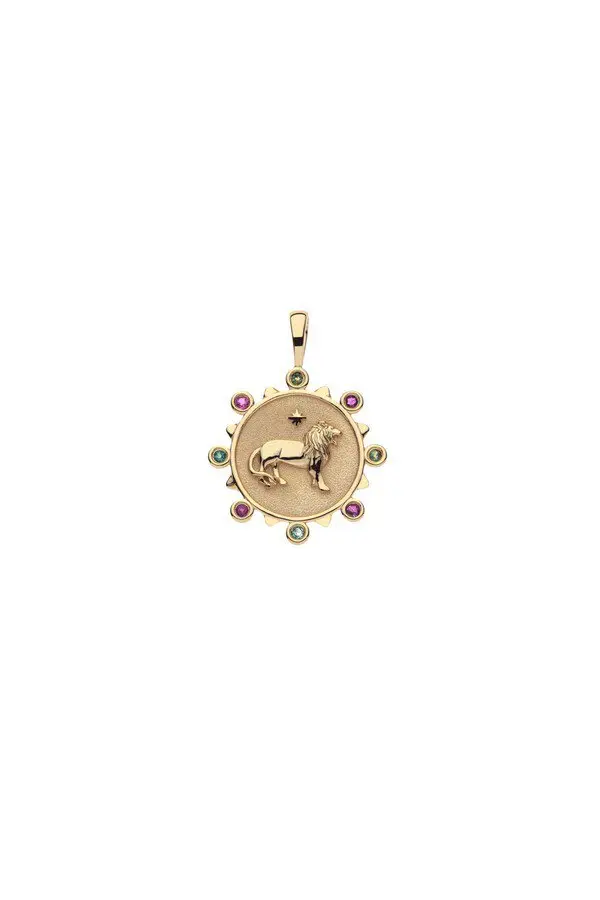 JANE WIN Courage Petite Embellished Coin - Pink
