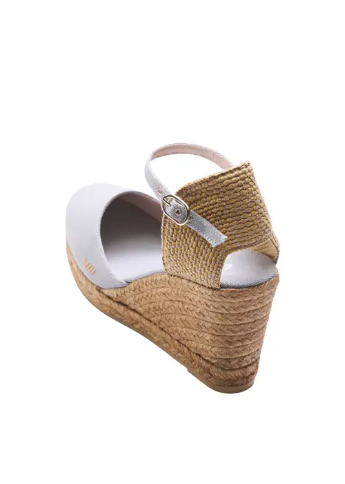 VISCATA Satuna Canvas Espadrille Wedges - Ash