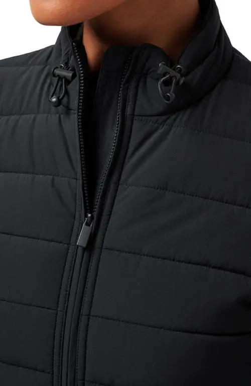 Travis Mathew Skyloft Full Zip Quilted Jacket - Heather Black