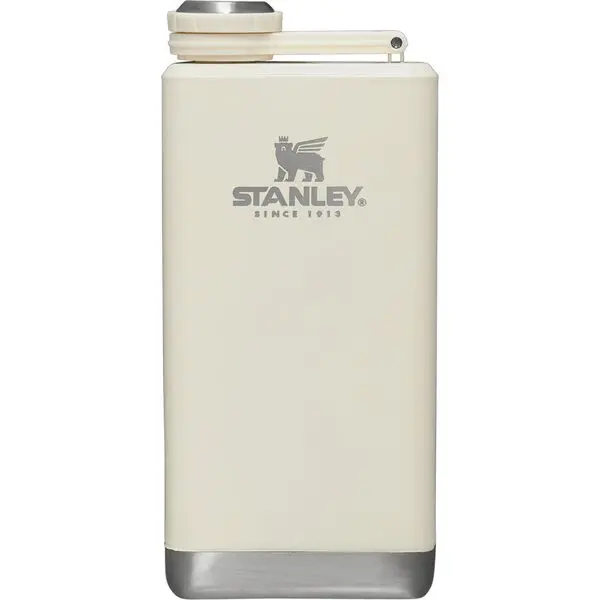 STANLEY Classic Easy Fill 8-ounce Wide Mouth Flask - Cream Gloss