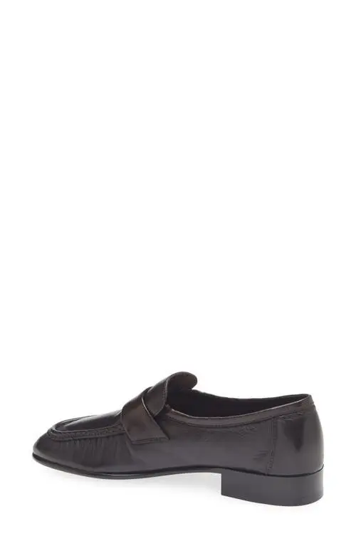 THE ROW Soft Loafer - Dark Brown