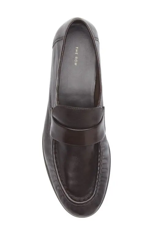 THE ROW Soft Loafer - Dark Brown
