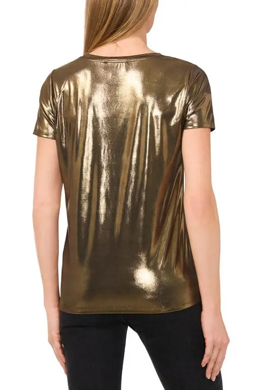 CECE DUPRAZ Metallic Shine T-shirt - Gold Rush
