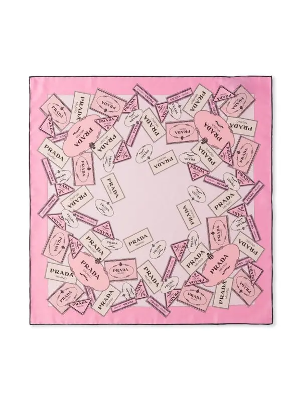 Prada Printed Twill Scarf
